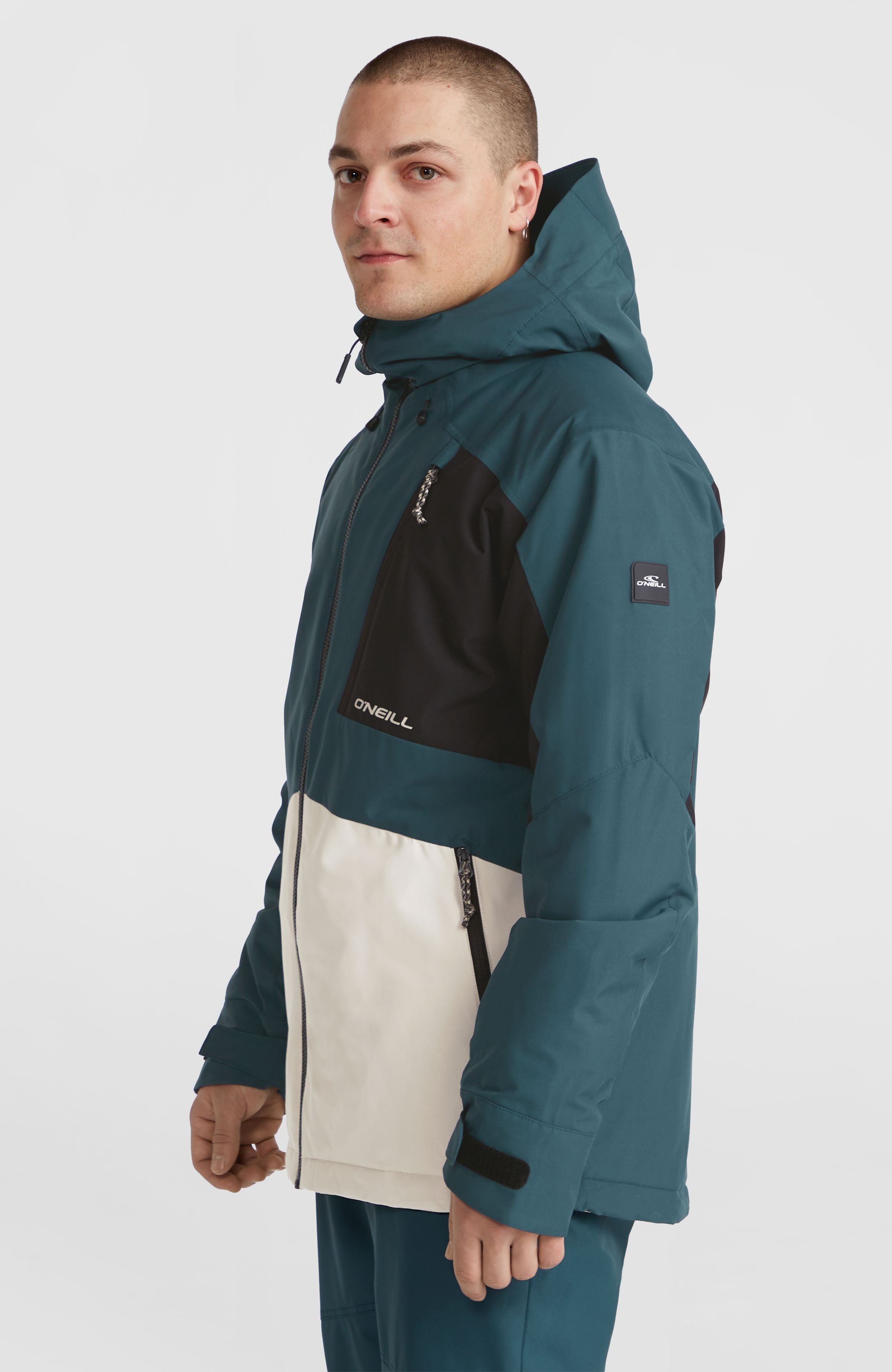 Hammer Block Snow Jacket | Alma Steel Colour Block – O'Neill