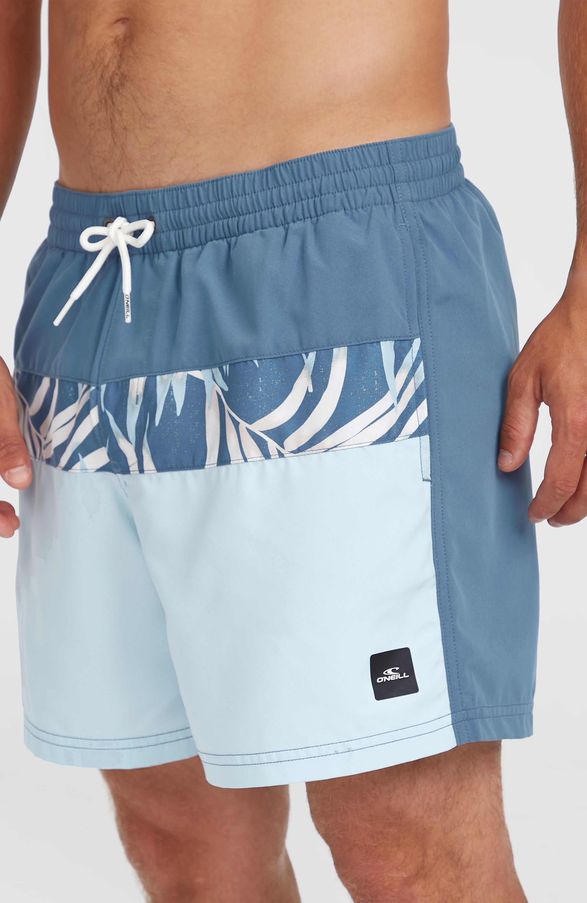 Cali Block 15'' Swim Shorts | Blue Dipped Leaves – O'Neill