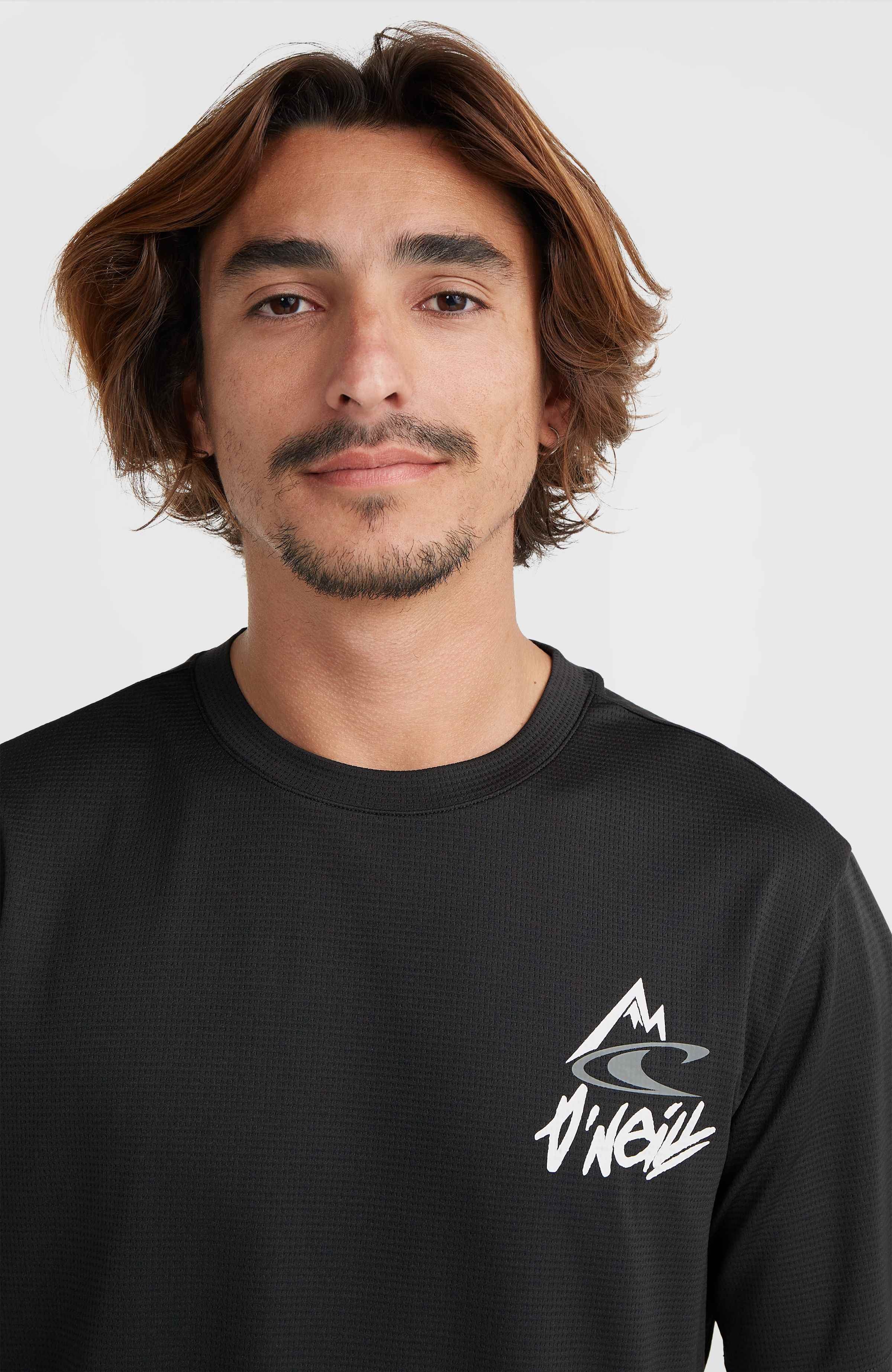O’Neill Hybrid Logo Polygiene T-Shirt | Black Out – O'Neill