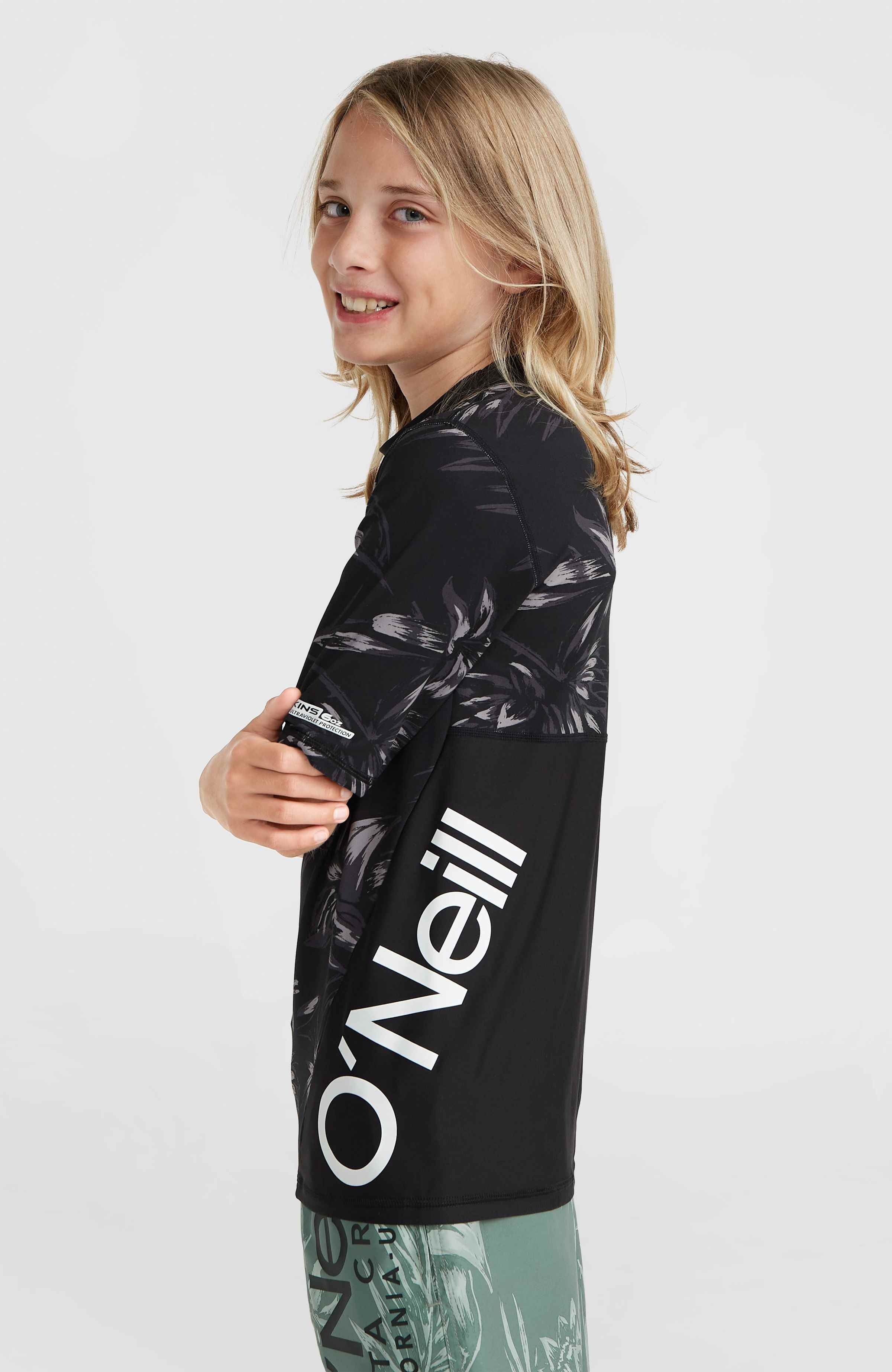 Mix and Match Crazy Short Sleeve Skin | Black Tonal Tropican – O'Neill